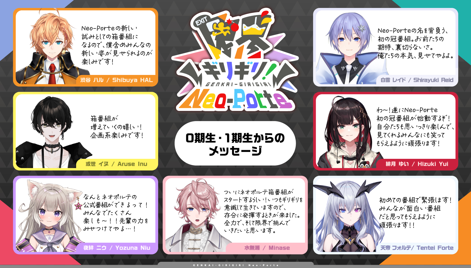 VTuberグループNeo-Porte、公式レギュラー番組「限界ギリギリ！Neo-Porte」をニコニコチャンネルで始動 - News ...